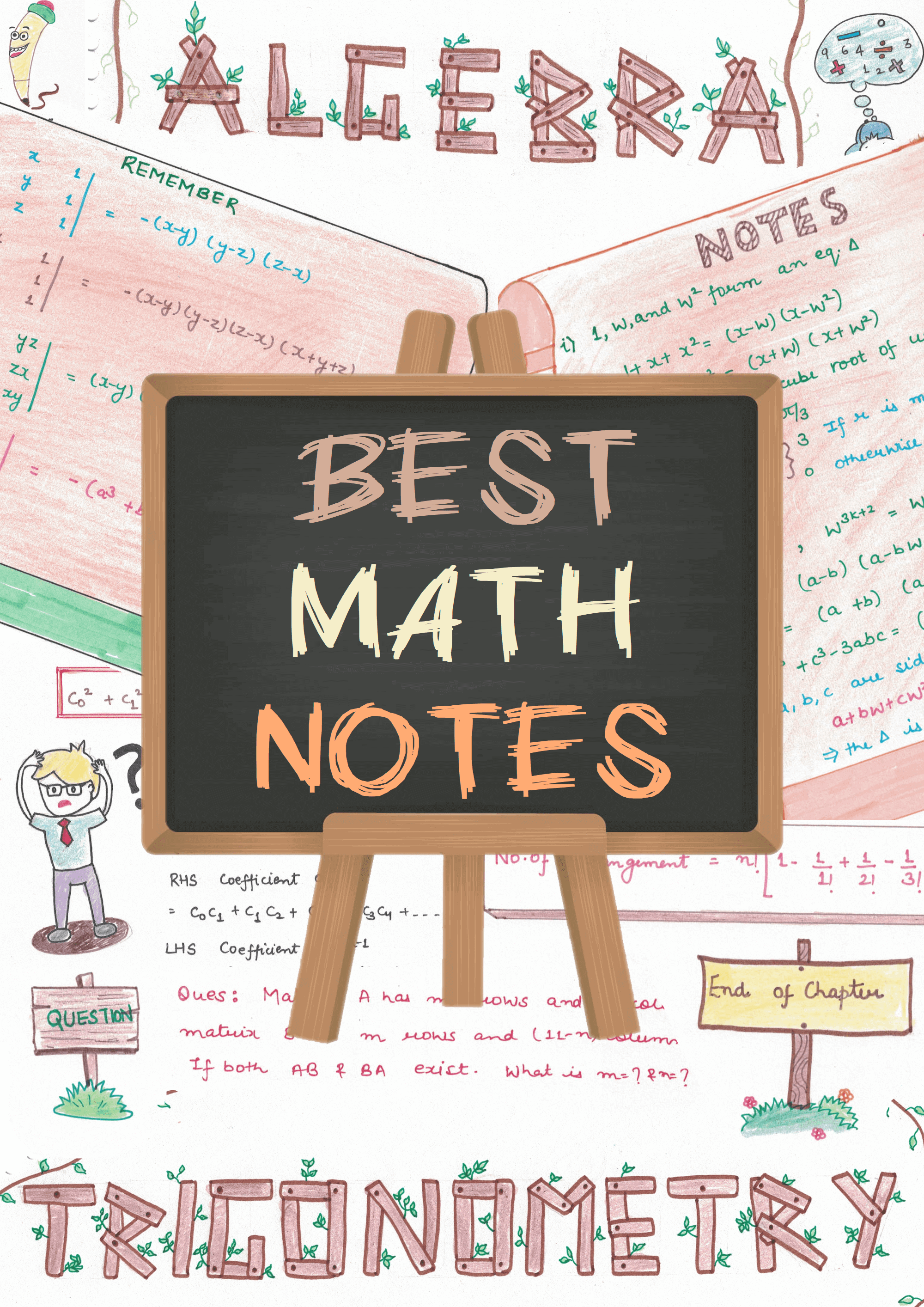 Math Mathematics Handwritten Cute Creative Notes PDF IB IIT JEE